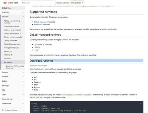 Openfaas On Linkedin The Gitlab Inc Team Have Added Openfaas Runtime Support To Their