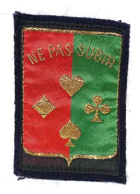 MÉDAILLE INSIGNE PATCH écusson militaire 35 RI Belfort Ne Pas Subir