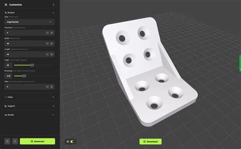 Bracket Generator Parametric Mounting Brackets By Koolm Makerworld Download Free 3d Models
