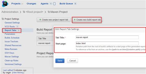 Creating Report Tabs In Teamcity