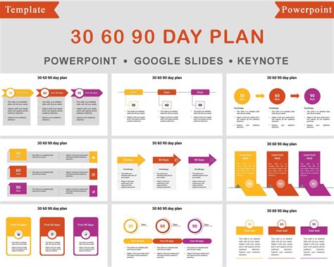 30 60 90 Day Plan Template Powerpoint 30 60 90 Template 30 60 90 Day