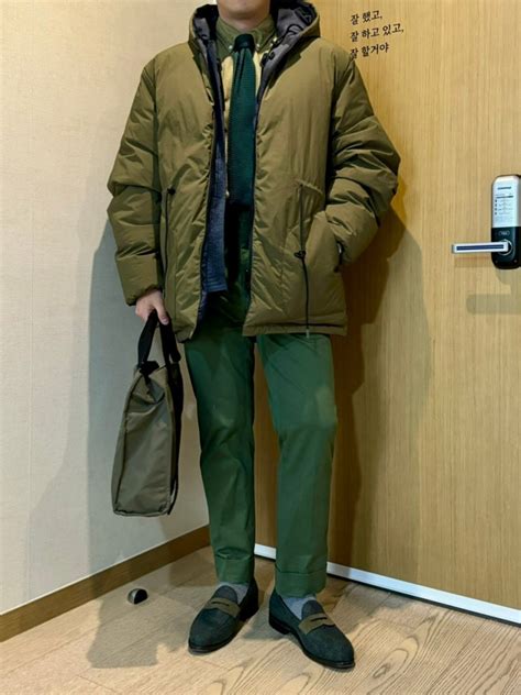 남자 로퍼 코디 추천 카키 슬랙스 배바지 겨울 직장인 출근룩 댄디룩 네이버 블로그