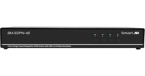 Smart AVI 4 Port Single Head 4K60 DisplayPort KVM SM EDPN 4S S