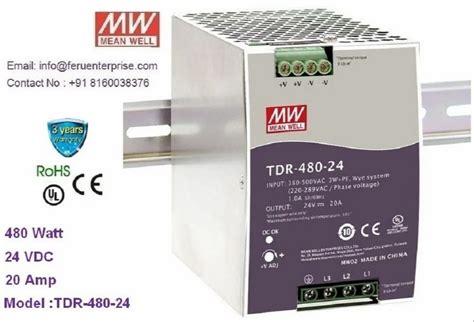 Meanwell Three Phase Power Supply TDR TDR TDR Meanwell SMPS Power Supply