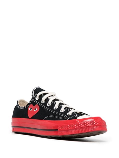 Comme Des Garçons Play X Converse Chuck 70 Low Top Sneakers Black