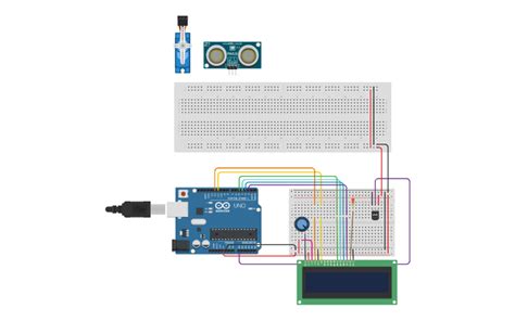 circuit design digital thermometer tinkercad