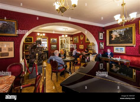 Interior View Of The Antico Caffe Greco The Oldest Bar In Rome Stock
