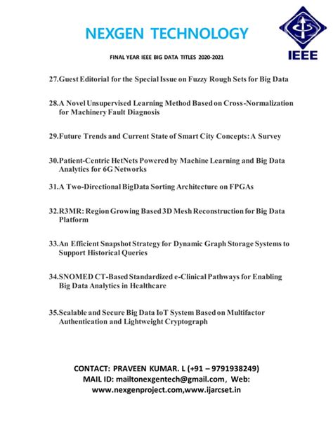 Ieee Bigdata In Pondicherry Project Center In Pondicherry Best