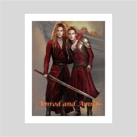 Amrod And Amras Feanorians An Art Print By Sara Morello Inprnt