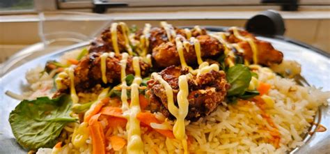 Chicken Katsu Panko Crumbed Crispy Chicken On Steamed Aromatic Rice