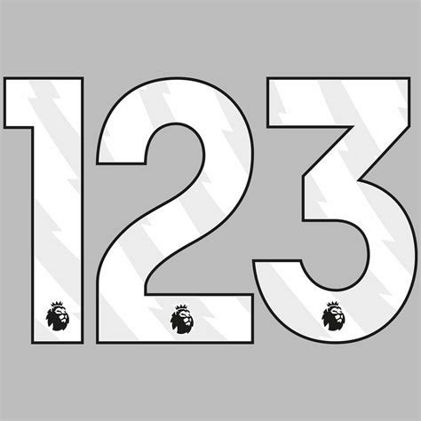 Only 5 Colors Again New 23 24 Premier League Typeface Released Footy