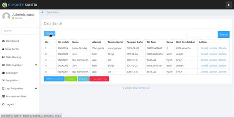download source code aplikasi tabungan siswa santri berbasis web