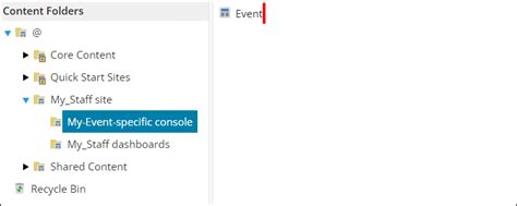 Modifying The Event Specific Console