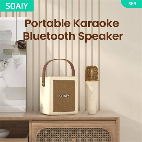 Mua Loa Bluetooth và micro karaoke không dây SOAIY SK9 ca hát ngoài
