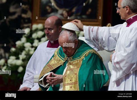 July 3 2022 Pope Francis Concelebrates With Cardinal Paul Richard