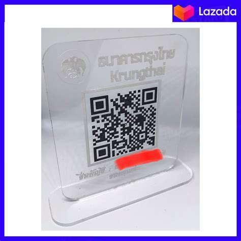 ป้ายสเเกน Qr Code ป้ายชำระเงิน ป้ายอะคริลิค ป้ายคิวอาร์โค้ด อะคริลิค ป้ายสเเกนจ่าย Th