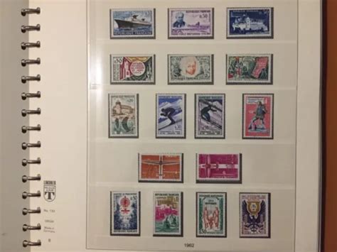 TIMBRES FRANCES NEUF Sans Trace De Charniere 1962 Lot 53 3 Pages EUR 7