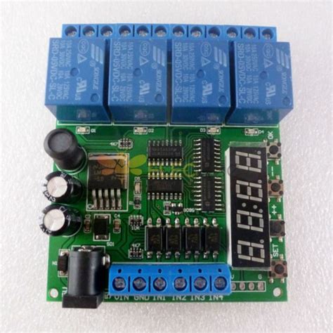 Elecbee DC V V Channel Multifunction Cycle Delay Timer Relay Module LED Display