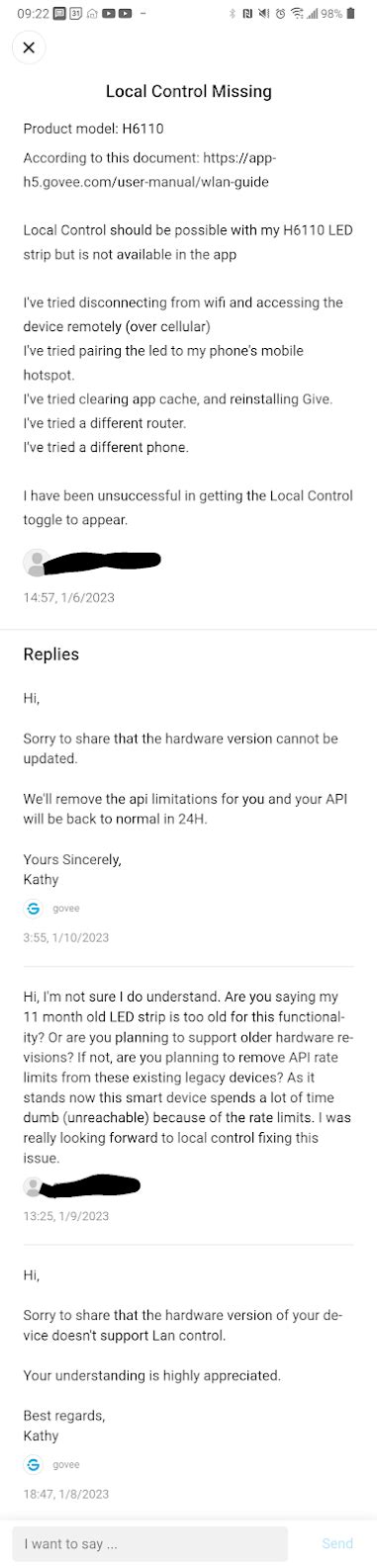 New Local API Coming Soon Issue 77 LaggAt Hacs Govee GitHub