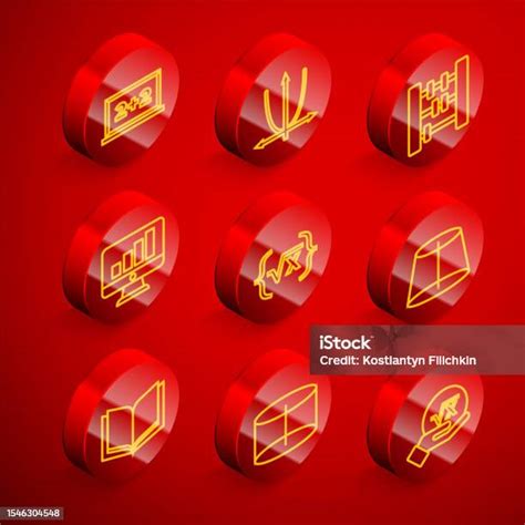 Set Garis Papan Tulis Grafik Jadwal Bagan Diagram Sempoa Monitor