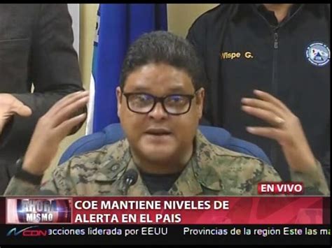 COE Mantiene Alertas Para Provincias Dos En Alerta Roja