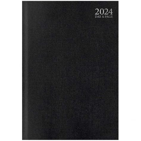 2024 Black Luxury Contract Daily Diaryplanner