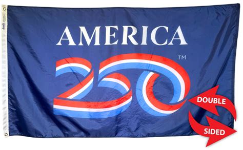 Official Americas 250th Anniversary Outdoor Flag Double Sided