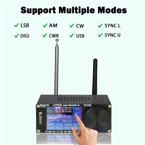 ATS25 Max Decoder II Full Radio DSP FM LW MW SW SSB Receiver 2 4 In
