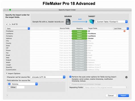 Filemaker 18 Improved Data Importing Skeleton Key