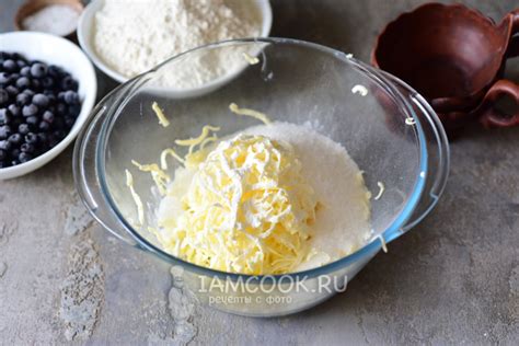 Насыпной пирог с черникой — рецепт с фото пошагово