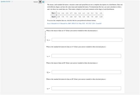 Solved The mean xˉ and standard deviation s measure center Chegg