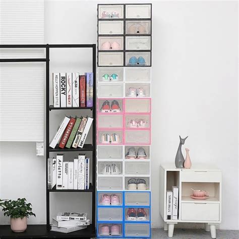 Πλαστικό κουτί αποθήκευσης παπουτσιών 12 τεμάχια Shoezy Vigoshop Gr