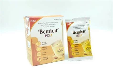 Protein Powder With DHA Kesar Badam Sachets At 360 Box Protein