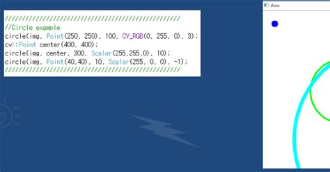 MareArts Computer Vision Study OpenCV Drawing Example Line Circle Rectangle Ellipse