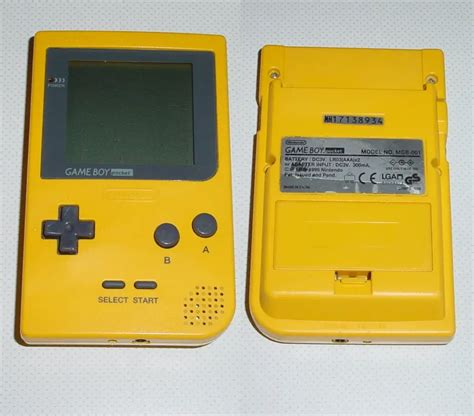 Nintendo Game Boy Pocket Yellow Console It Consolevariations