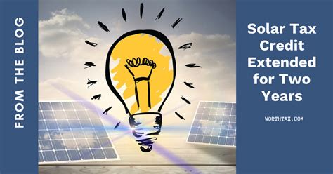 Solar Tax Credit Extended For Two Years