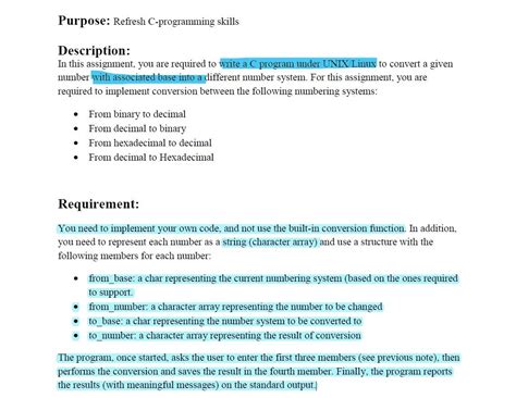 Solved Purpose Refresh C Programming Skills Description In