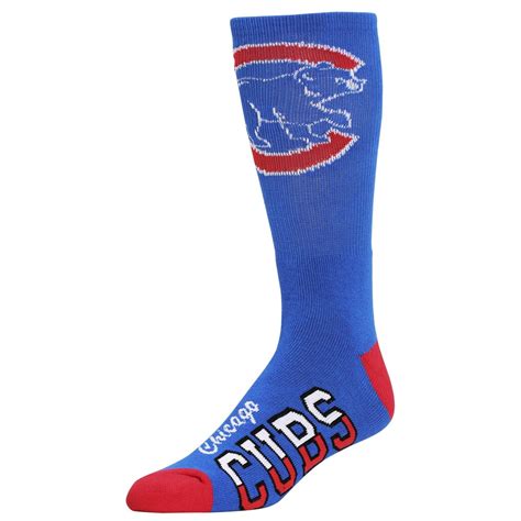 Chicago Cubs Flip Side Socks Royal Blue Red
