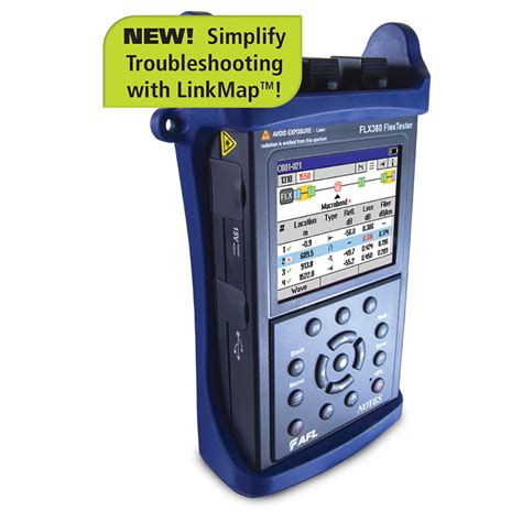 flx380 flextester3 otdr with linkmap