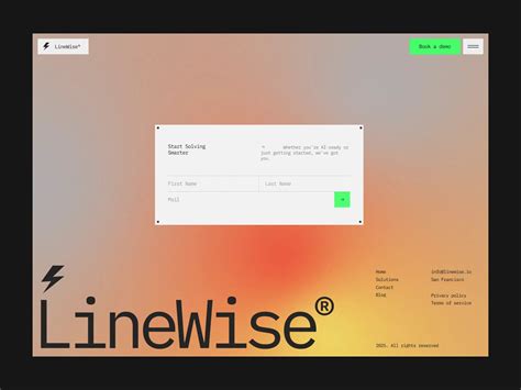 Ai Landing Page Website Design Navigation Menu Linewise By Lazarev Web Design For Lazarev Ui