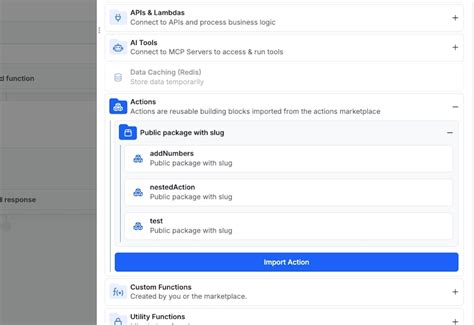 Actions Xano Documentation