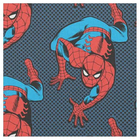 Retro Spider Man Wall Crawl Fabric Zazzle