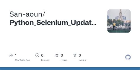 Github San Aounpythonseleniumupdatedataautomaticallyfromexcel