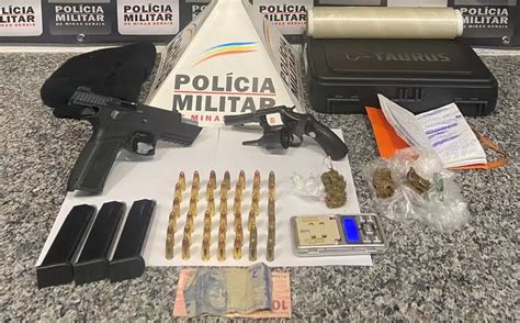 Pm Recupera Veículos Roubados E Homem é Preso Com Armas E Drogas Em