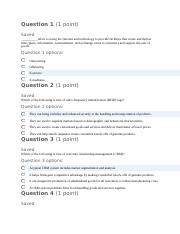 Quiz Docx Question Point Saved Refers To Using The Internet And