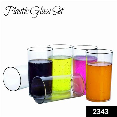 Unbreakable Plastic Glass At ₹ 115set Plastic Glasses In Jamnagar