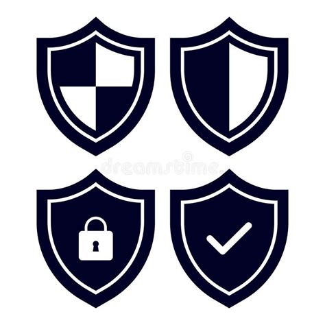 Collection Of Shield Vector Icon Privacy Icon Safety Design Elements Guard Vector Encryption