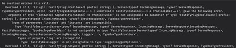 Wrong Types For Fastifyregister With Custom Logger · Issue 4435 · Fastifyfastify · Github