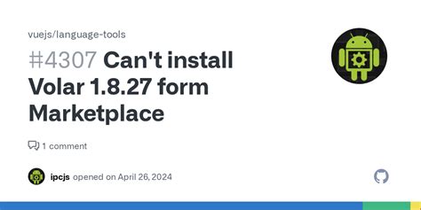 Cant Install Volar 1827 Form Marketplace · Issue 4307 · Vuejs