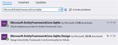 Entity Framework Core With Sqlite Eric L Anderson